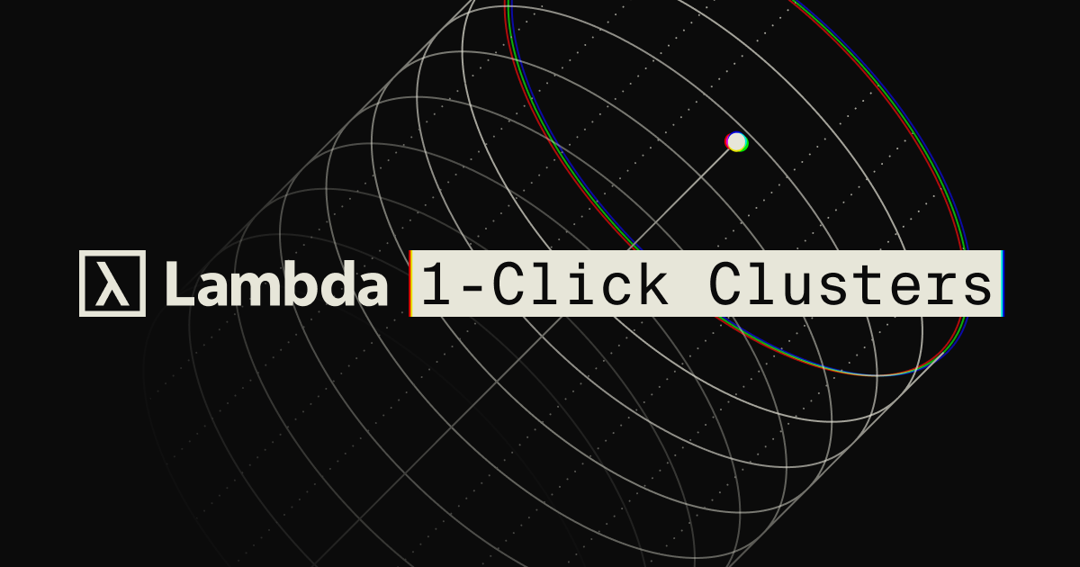 1-Click Clusters | Lambda